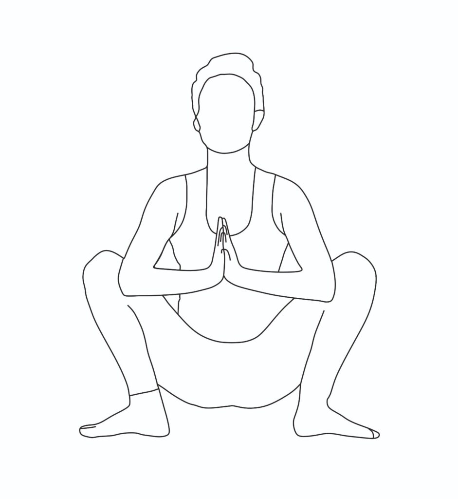 How to Practice Garland Pose (Malasana) Yoga Squat?
