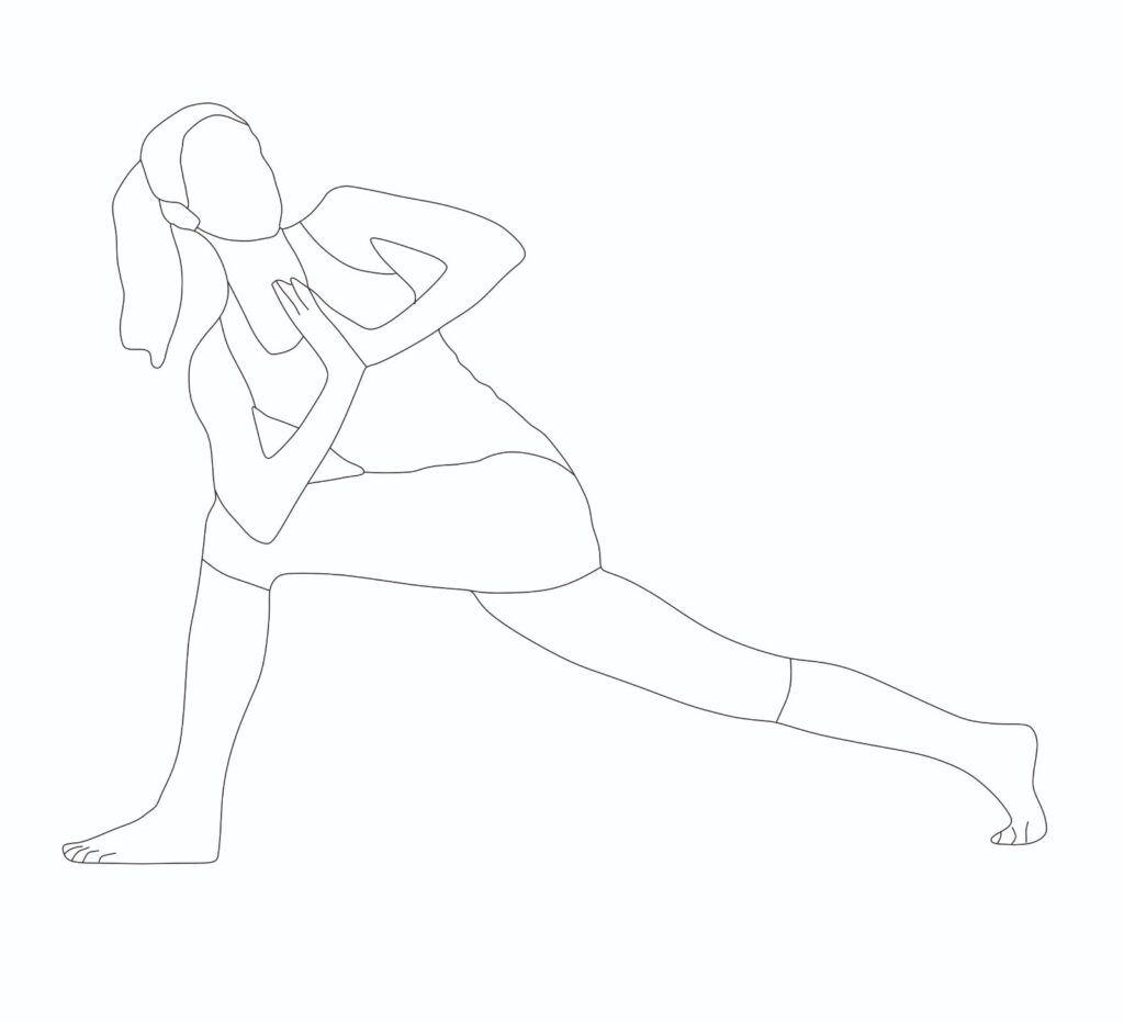 Revolved Side Angle Pose (Parivrtta Parsvakonasana) Instructions